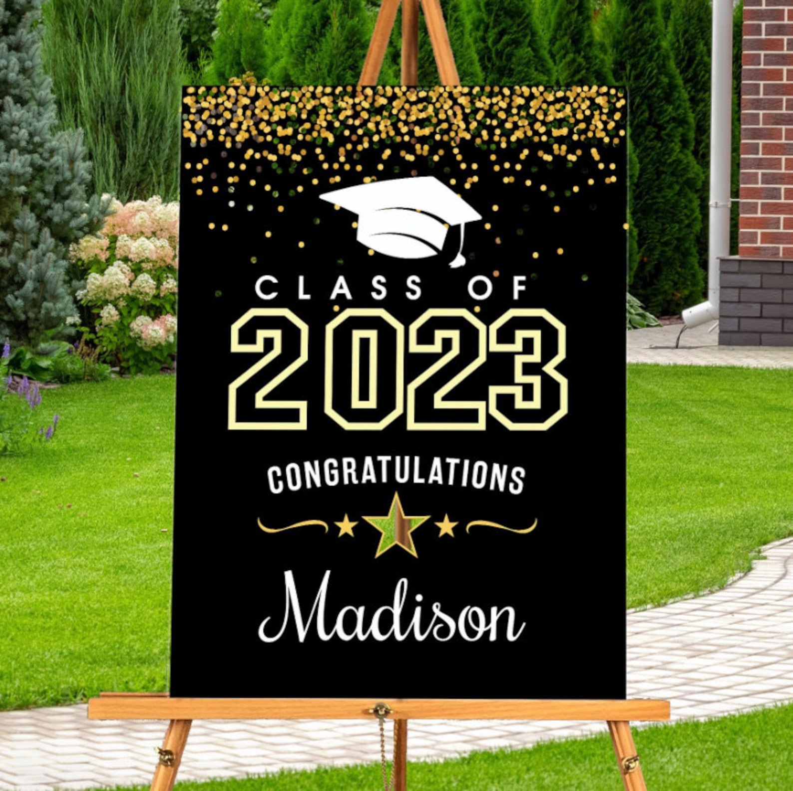Graduation Welcome Sign, Personalized Graduation Acrylic Sign ...