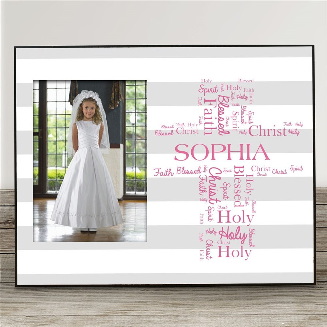 First Communion Personalized Frame, Communion Gift, Gift for Boy, Gift ...