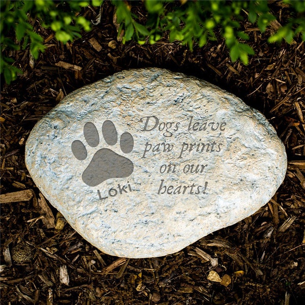 Dog Memorial Stone - Etsy