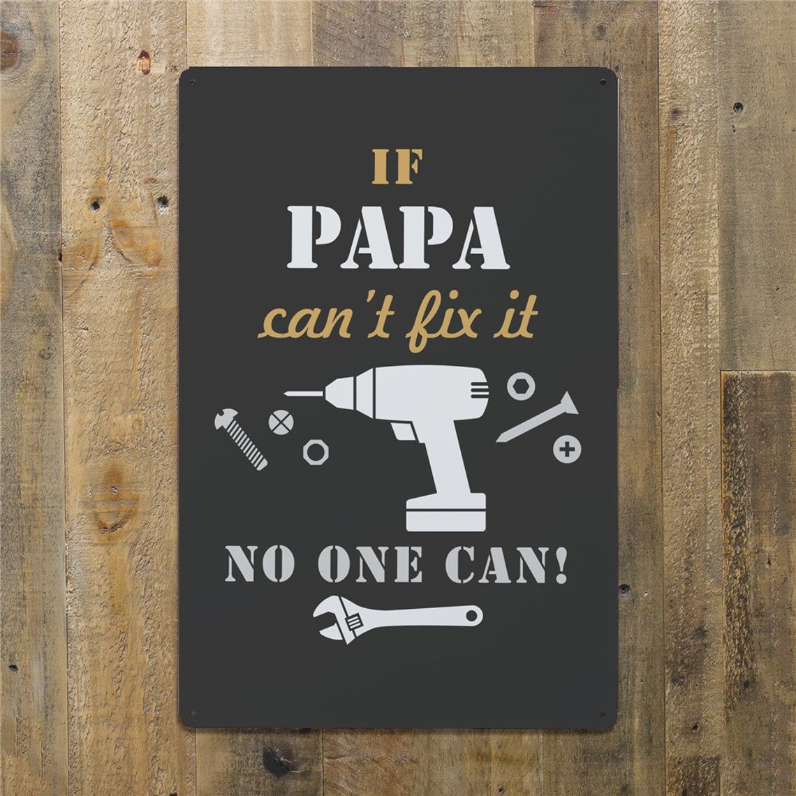 Personalized Fix It Metal Sign Personalized Fathers Day Sign - Etsy