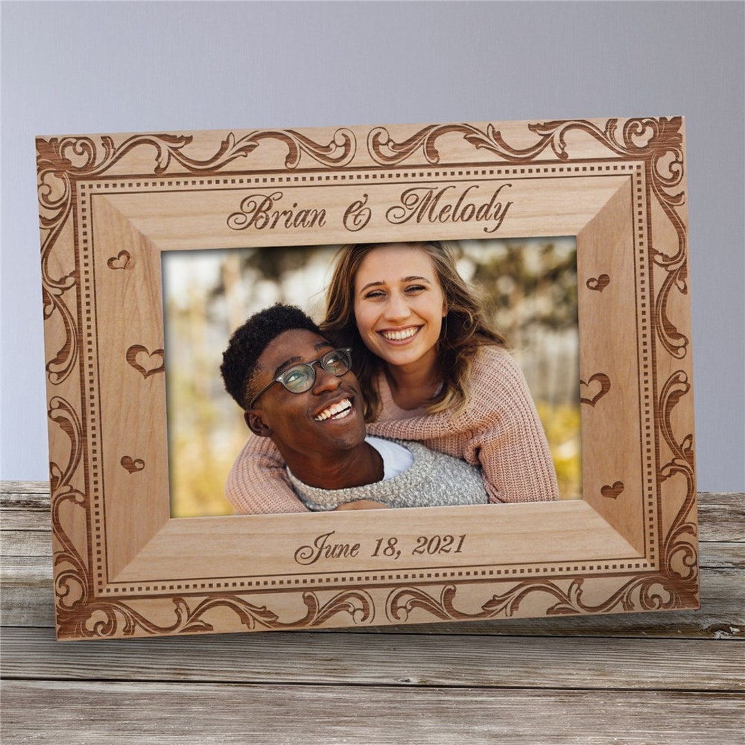 Personalized Wedding Couple Picture Frame, Custom Picture Frame ...