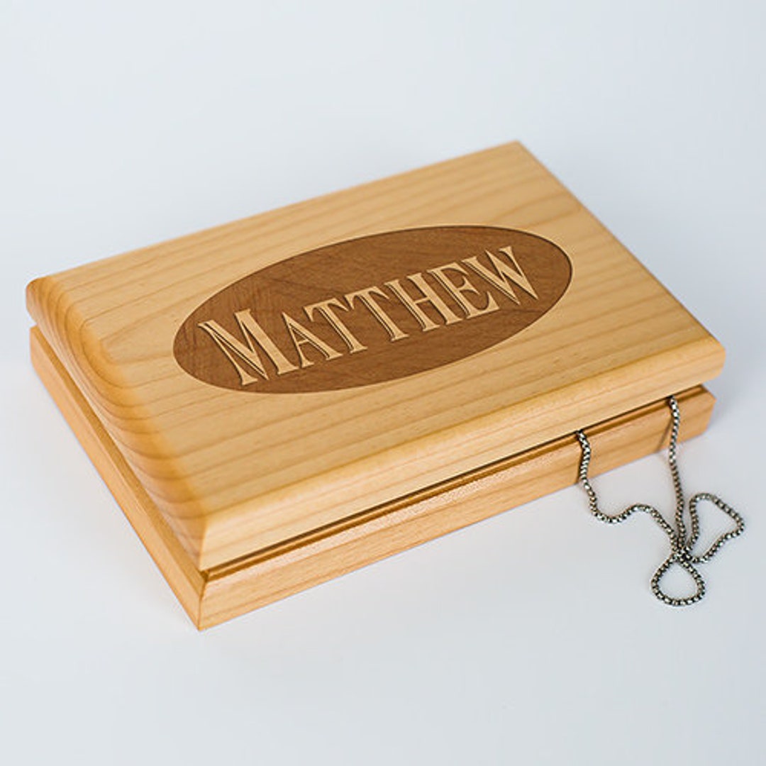 Engraved Valet Box, Keepsake Box, Wooden Jewelry Box, Rosary Box ...