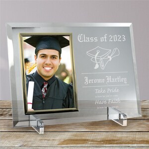 Graduation Class of 2026 Beveled Glass Picture Frame, Graduation ...
