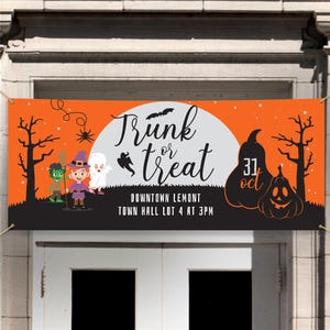 Trunk or Treat Sign, Halloween Event Sign, Church Trunk or Treat, Trunk ...
