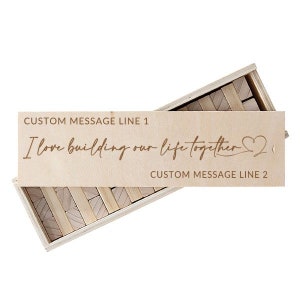 Engraved Building Our Life Together Blocks, Valentine's Day Gift ...