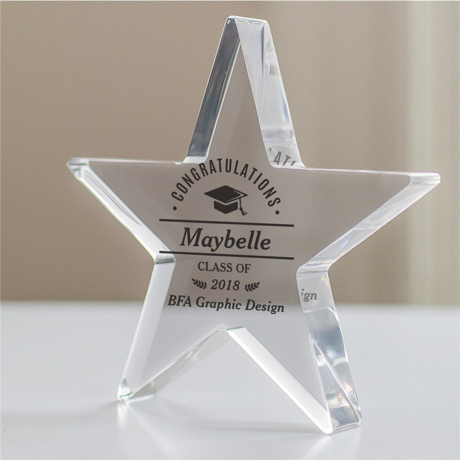 Congratulations Graduation Cap Personalized Star Keepsake - Etsy