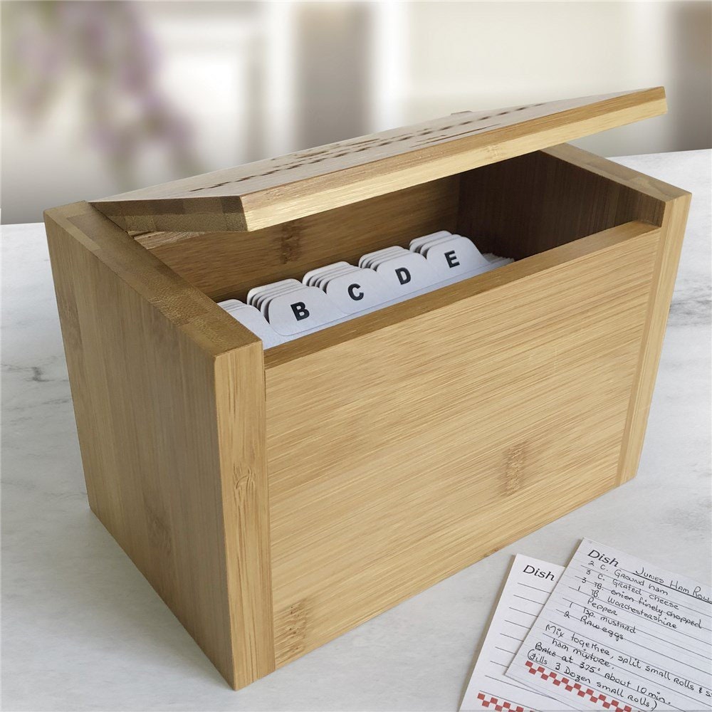 Engraved From the Kitchen of Personalized Recipe Box, Wooden Box, Gifts ...
