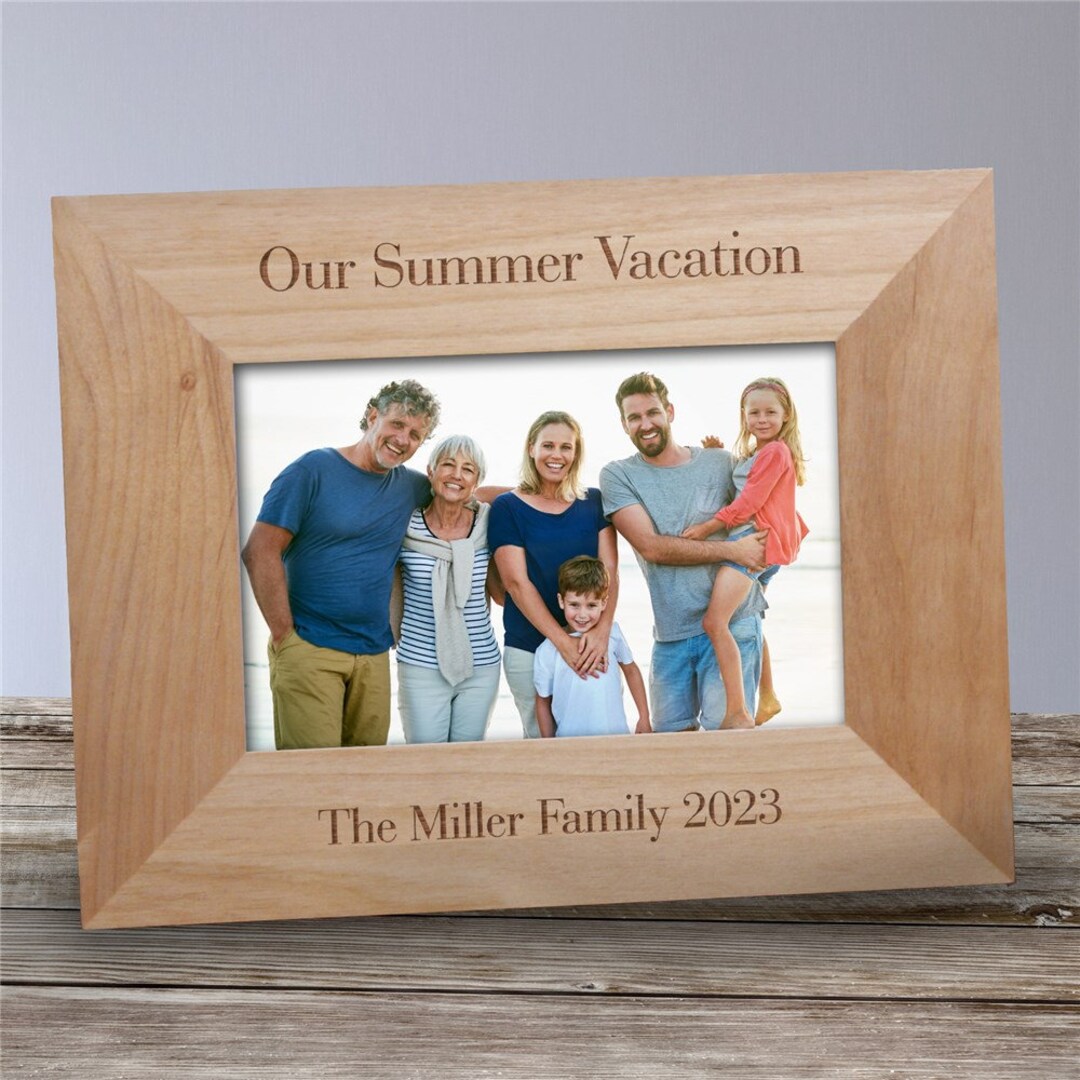 Vacation Personalized Wood Picture Frame, Vacation Gifts, Family ...