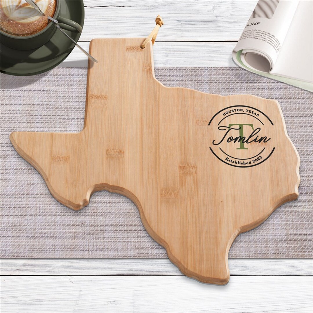 Personalized City State and Family Texas Cutting Board, Personalized ...
