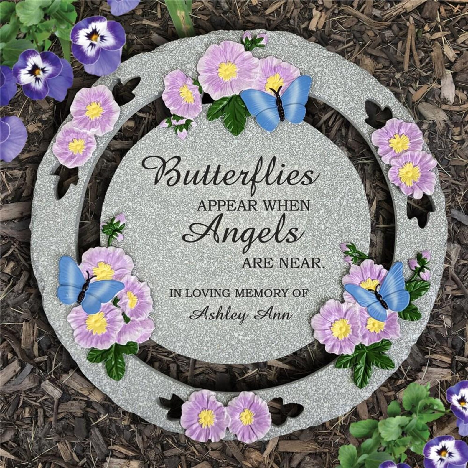 Personalized Memorial Gift, Butterfly Memorial Garden Stone ...