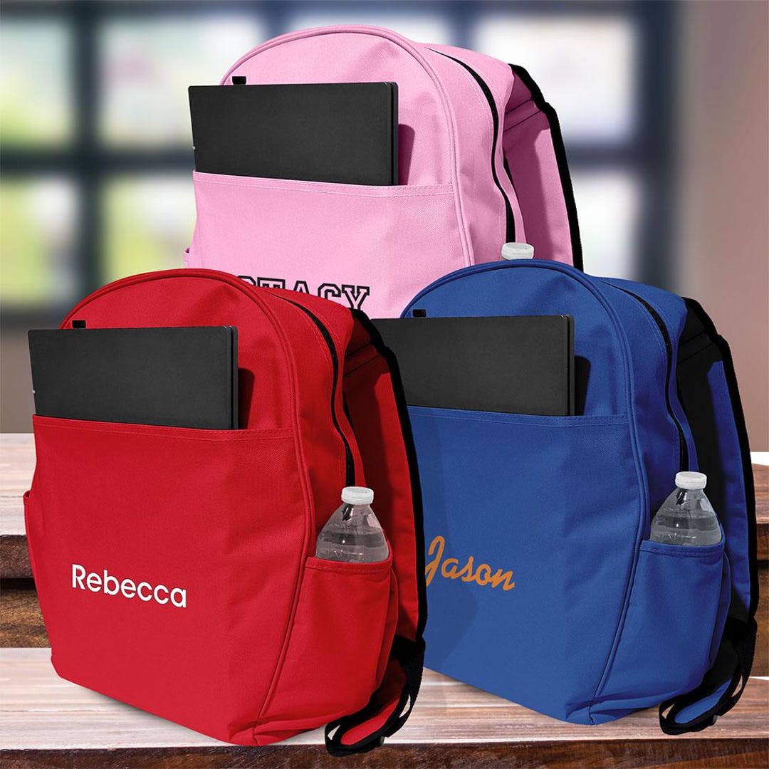 Personalized School Backpack for Kids, Embroidered Backpack, Custom ...