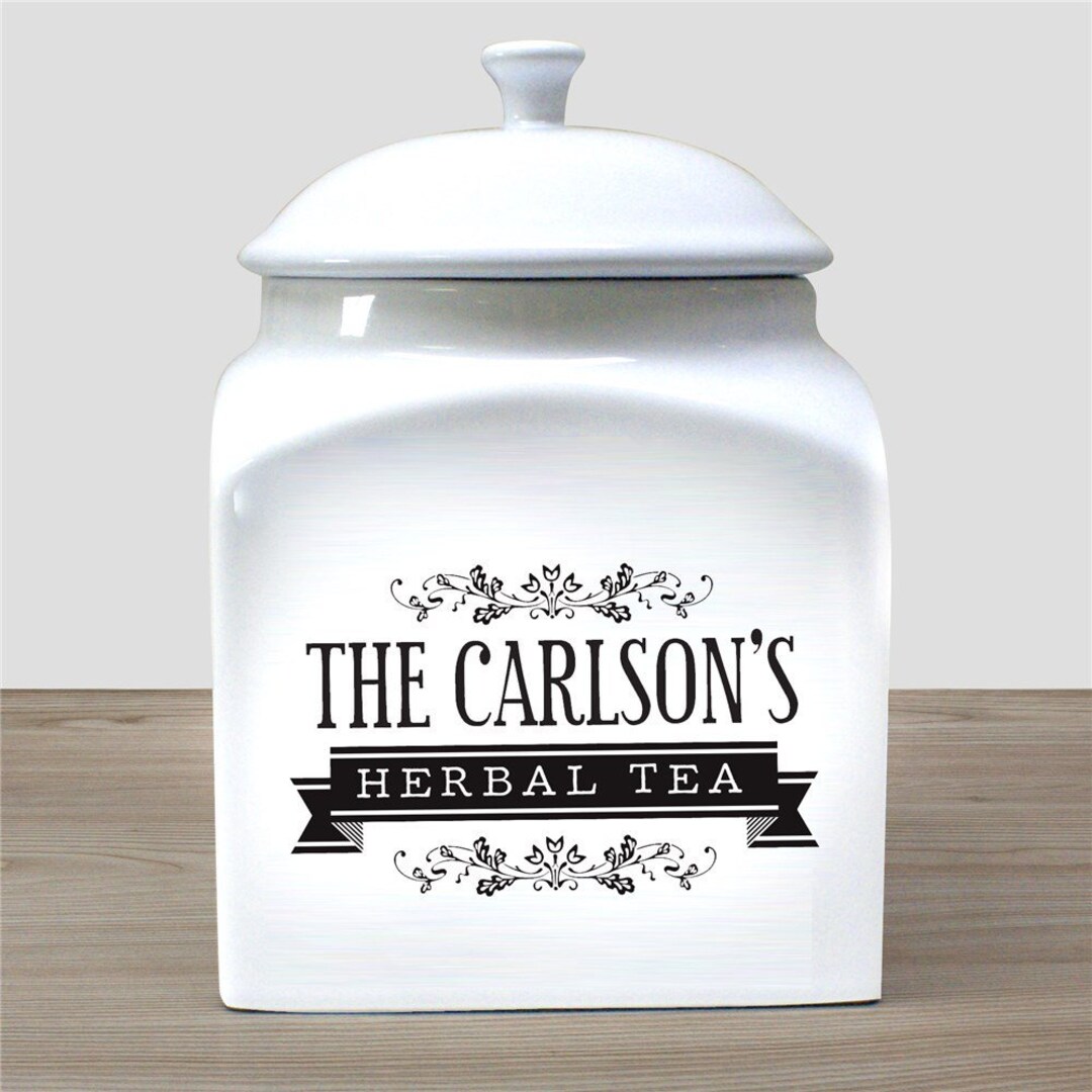 Personalized Herbal Tea Jar, Tea Gifts, Tea Jar, Personalized Tea Jar ...