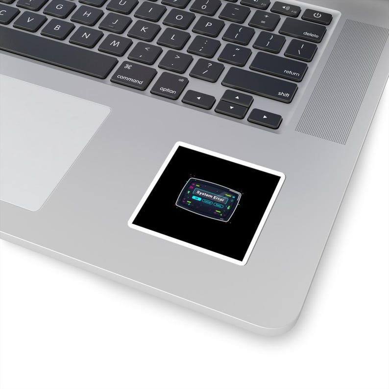 System Error Retro OS Error Kiss-cut Sticker | Retro GUI Error ...
