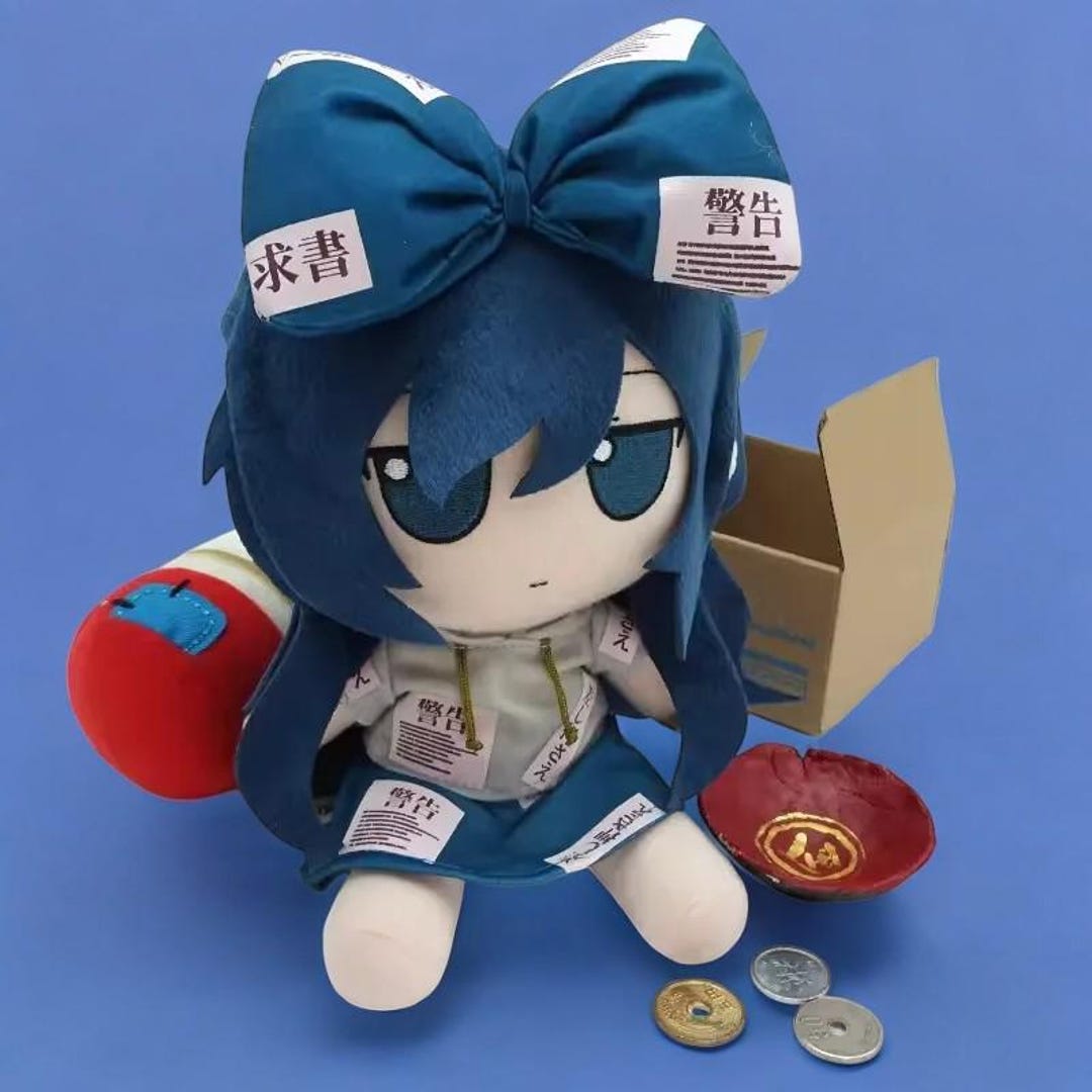 Yorigami Shion Fumo Plush Toy Touhou Project 20cm Sitting Soft Doll ...