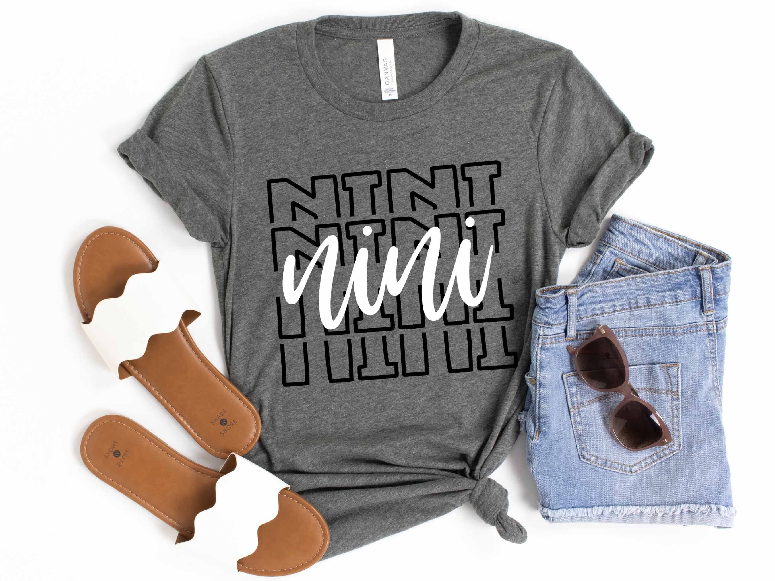 Nini Svg, Mothers Day, Svg's for Grandma's, Svg's for Nini's, T Shirt ...