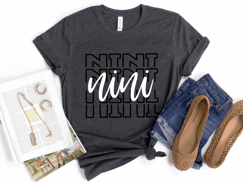 Nini Svg, Mothers Day, Svg's for Grandma's, Svg's for Nini's, T Shirt ...