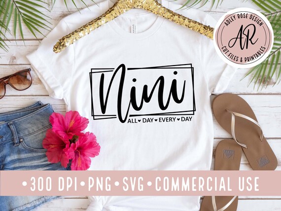 Nini Svg Nini Shirt Designs Svg's for Grandma's - Etsy Canada