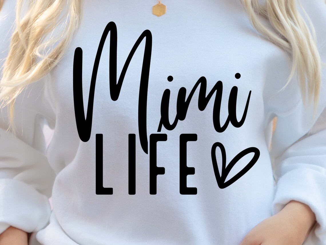 Mimi SVG Mimi Life SVG Svg's for Grandma's - Etsy