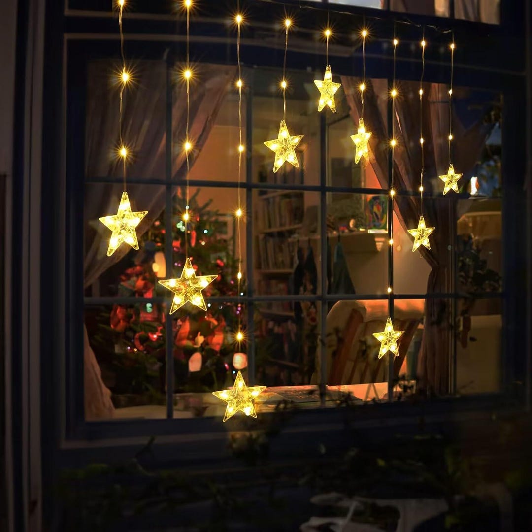 Custom Star Christmas Window Lights - Etsy