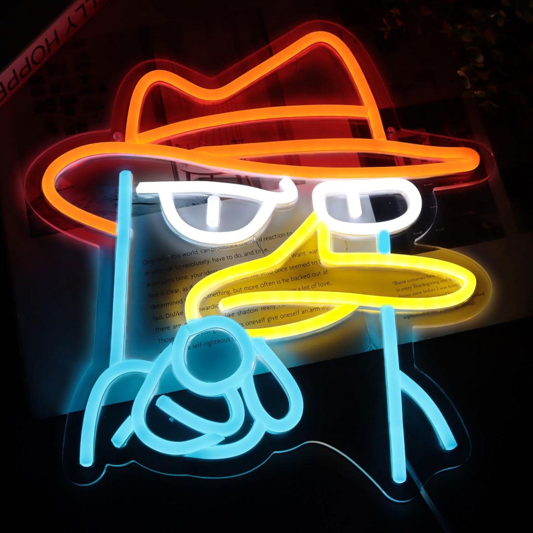 Customized Perry the Platypus Neon Sign Light – Fun LED Wall Decor - Etsy