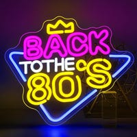Back to the 90s Neon Sign 90s Party Themed Retro Neon Retro Neon Sign ...