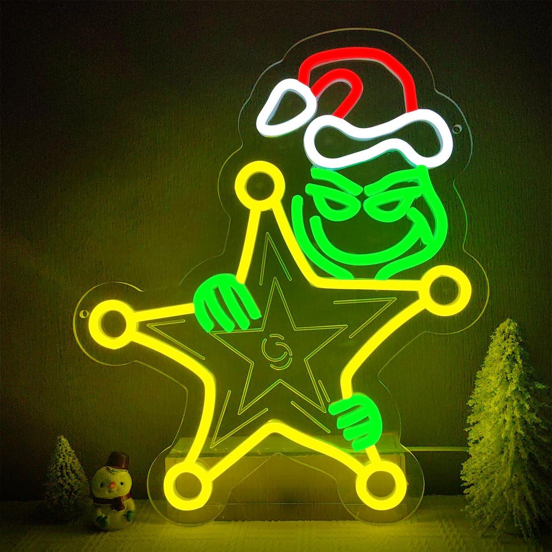 Custom Dimmable Christmas Led Sign - Etsy