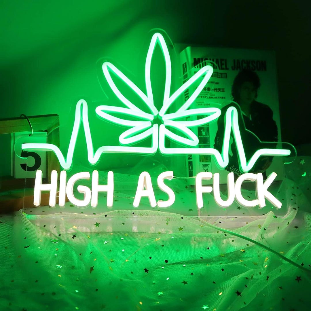 Custom Leaf Weed Neon Sign – LED Wall Decor for Modern Spaces - Etsy