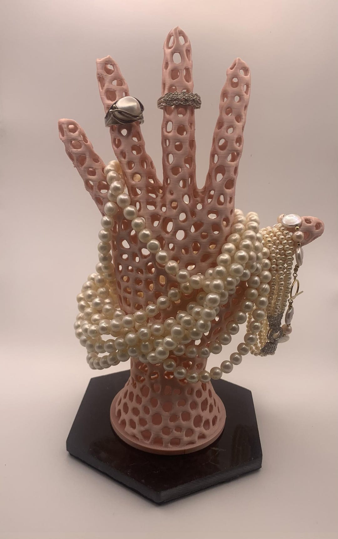 Hand Jewelry Holder: Modern 3D Printed Ring & Bracelet Display; a ...