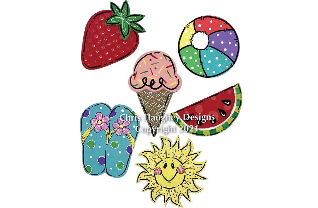 Seasonal Signs Summer Fun Series 1 E-pattern by Chris Haughey Designs ...
