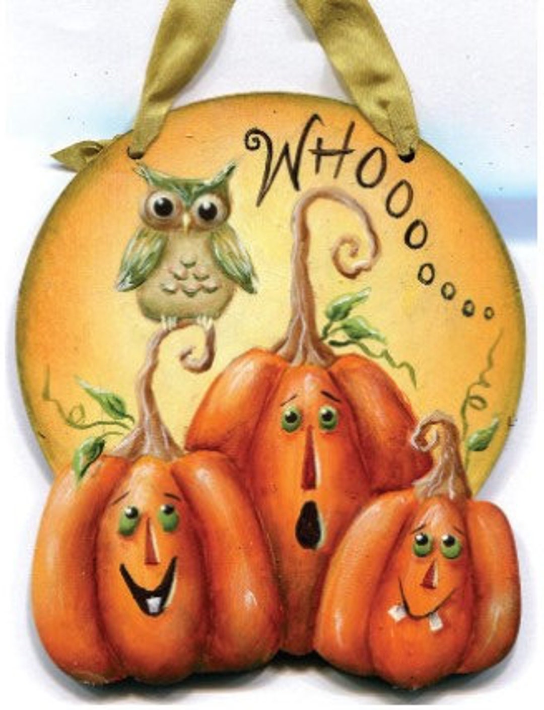 Halloween Whoooo Ornament E-pattern - Etsy