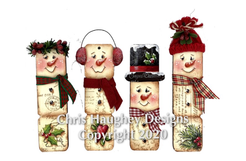 Merry Men Marshmallow Ornies E-pattern - Etsy