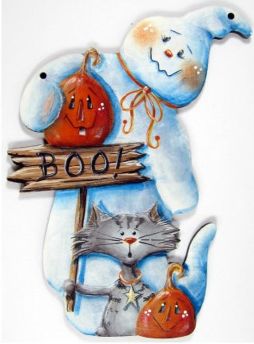 Boo Ghost Ornament E-pattern - Etsy