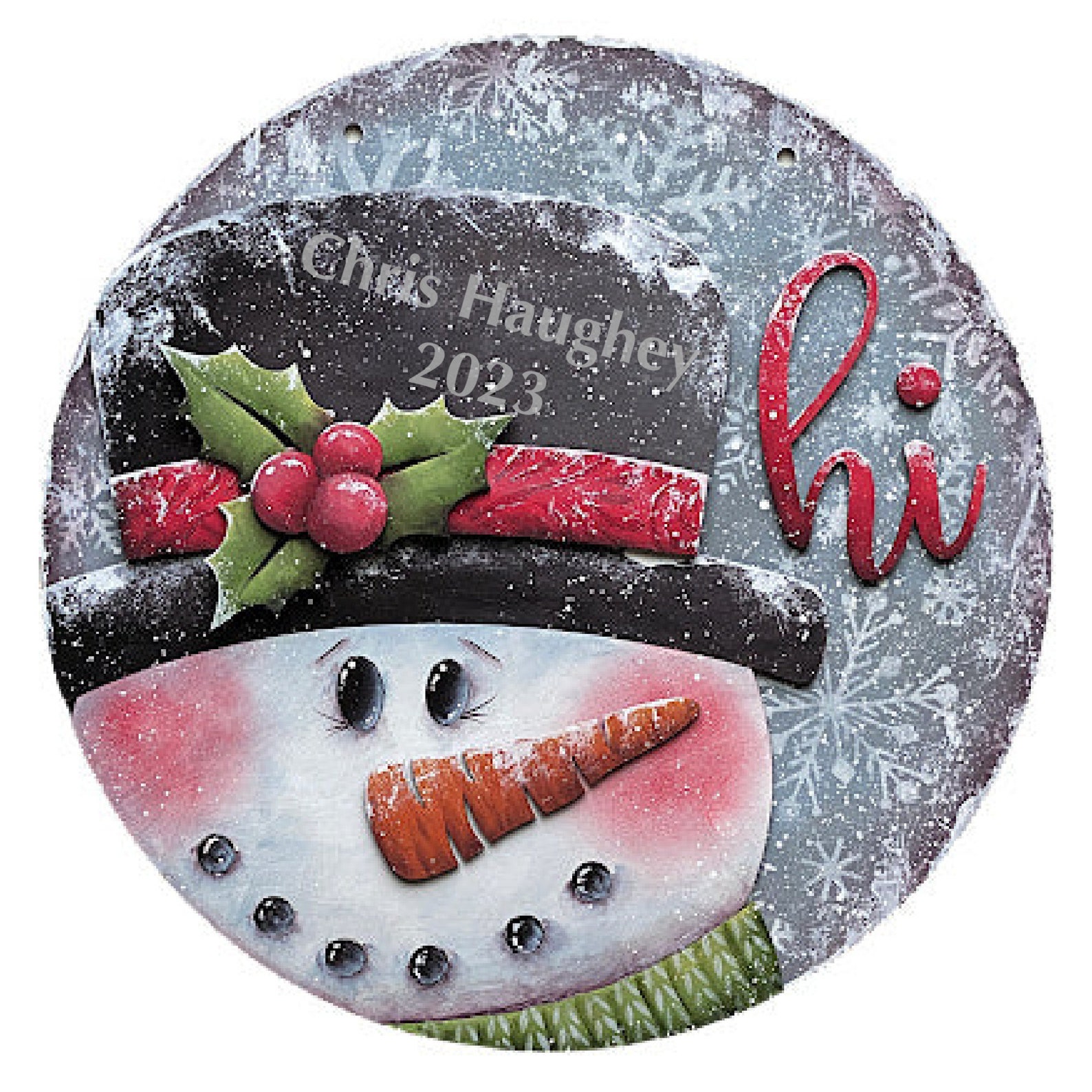 Dressed to Chill Door Hanger Plaque E-pattern by Chris Haughey Designs ...