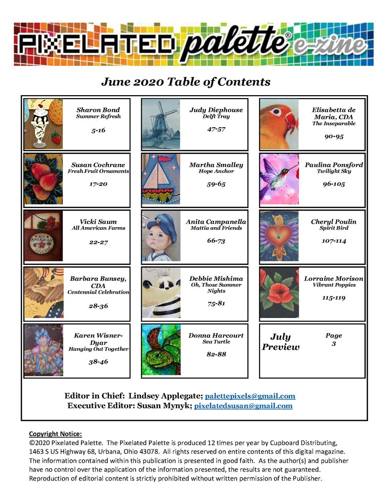 Pixelated Palette Digital Magazine June 2020 - Etsy