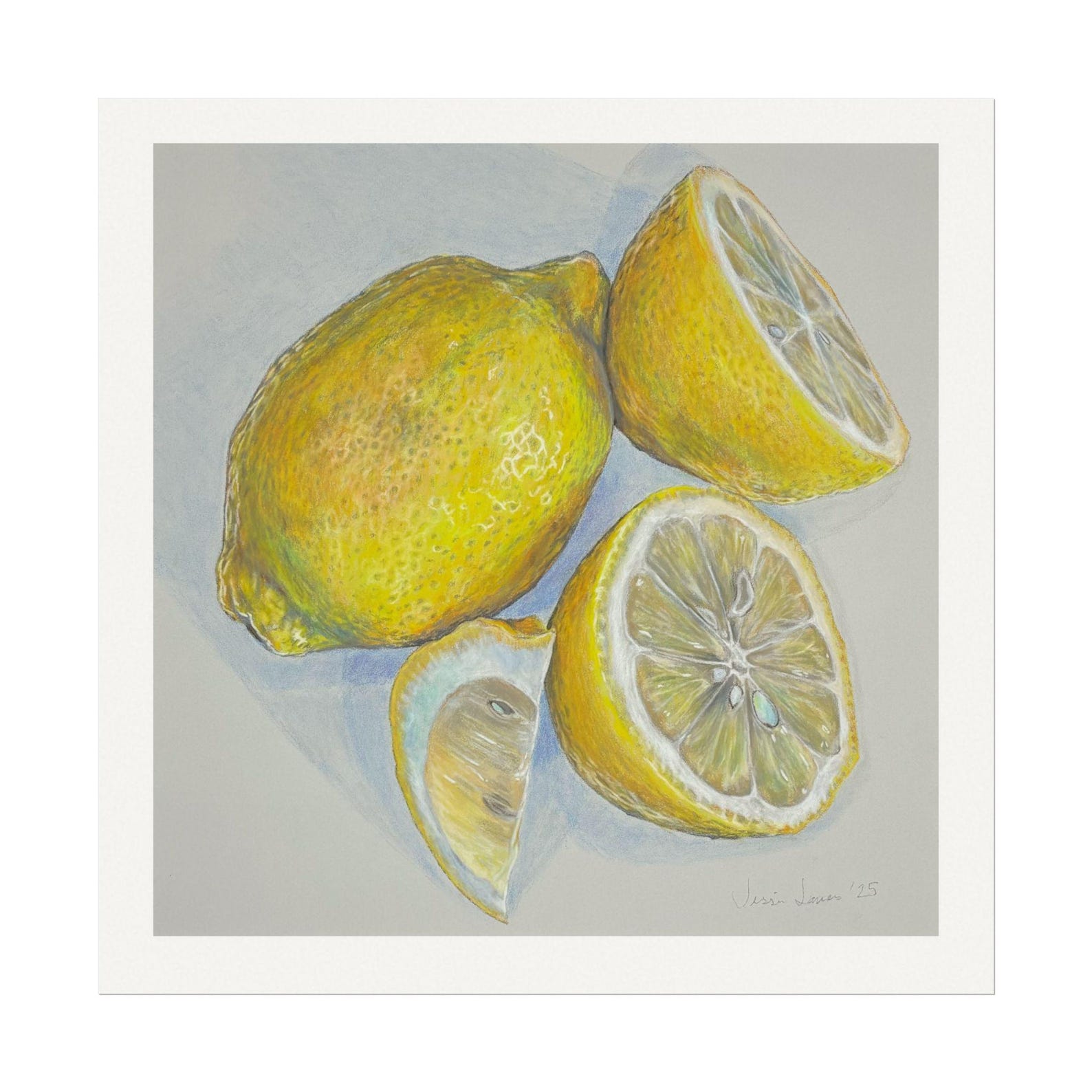 Vibrant Lemon Art Posters, Kitchen Decor, Watercolor Wall Art, Gift for ...