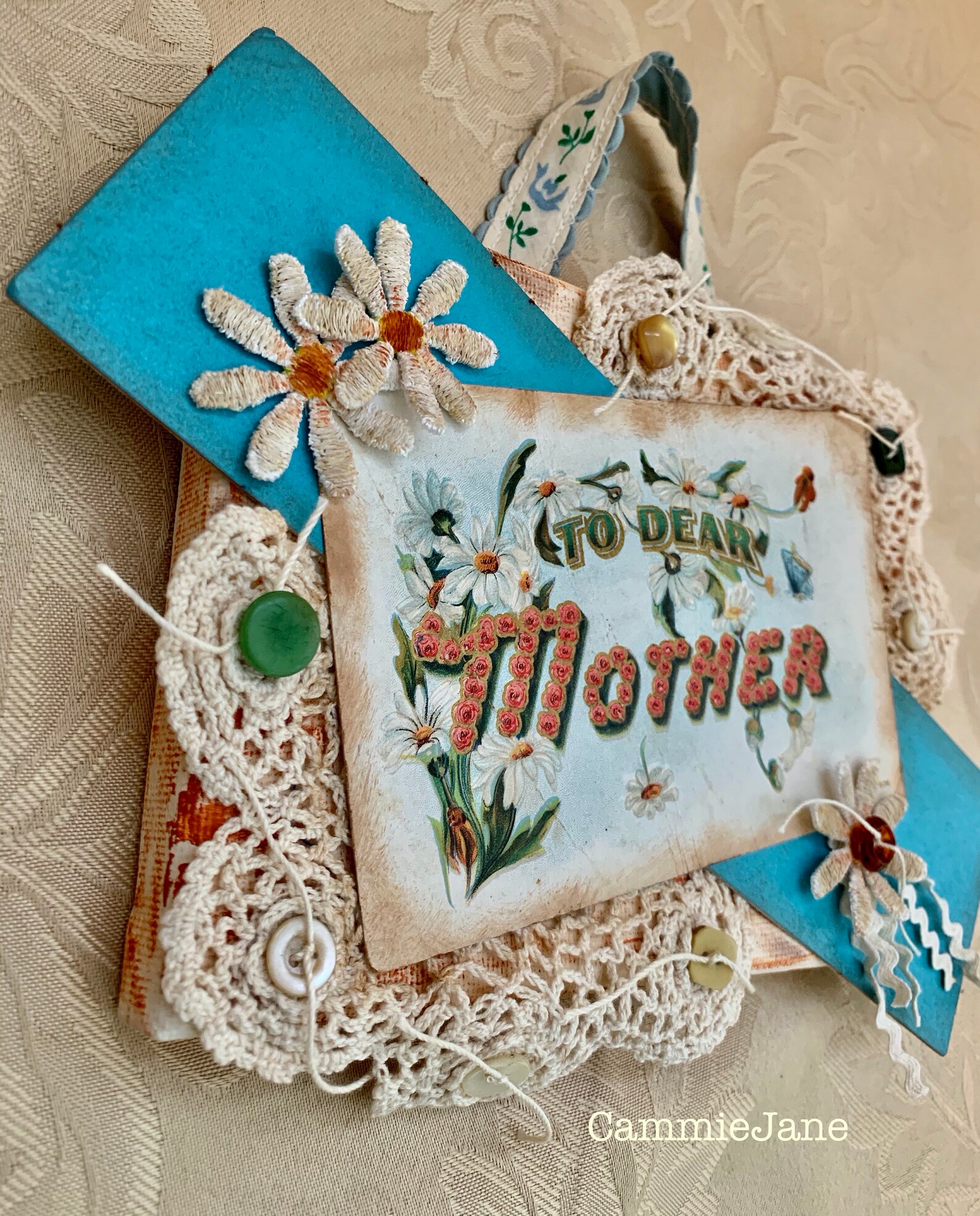 To Dear Mother Mixed Media Wall Art, Collage Canvas, 5 X 7 Mini Canvas ...