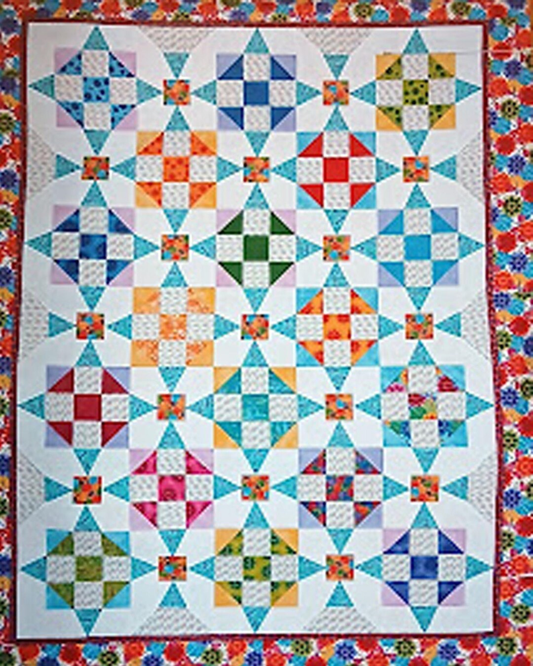 Colorful Calypso King Size Quilt - Etsy