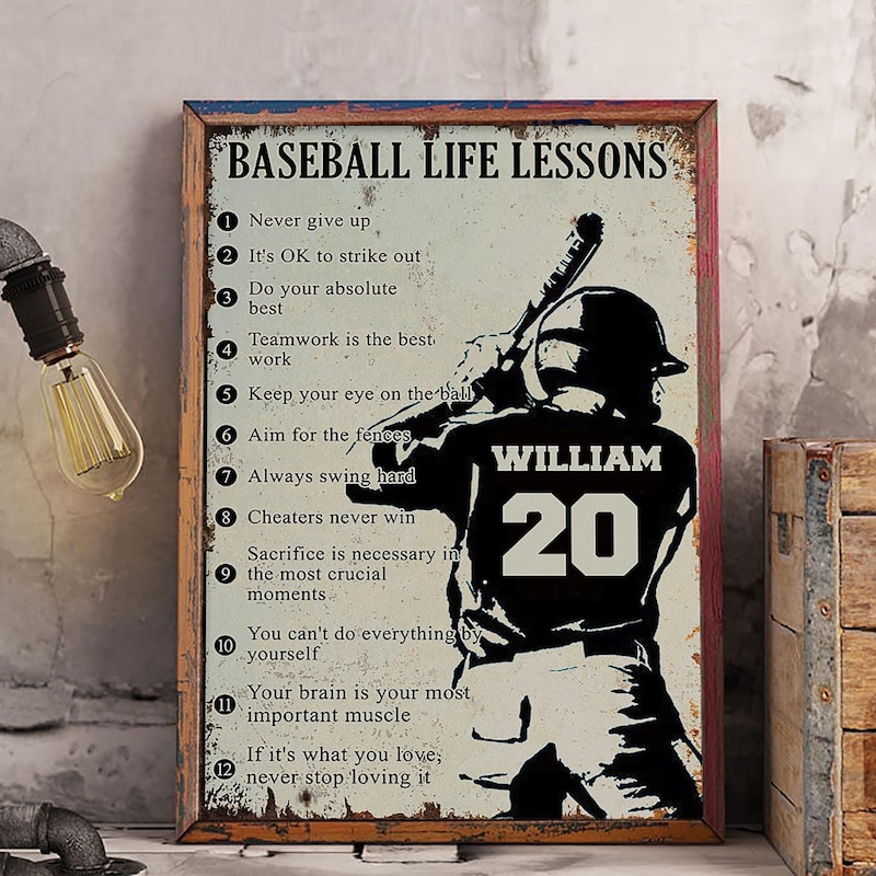 Baseball Rules Print - Etsy