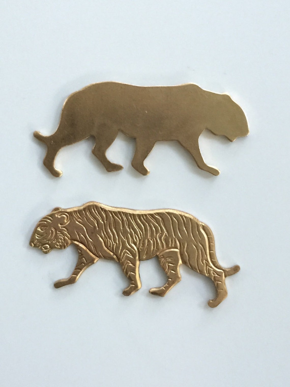 Tigress Tiger Animal Stamping 2 Pc - Etsy