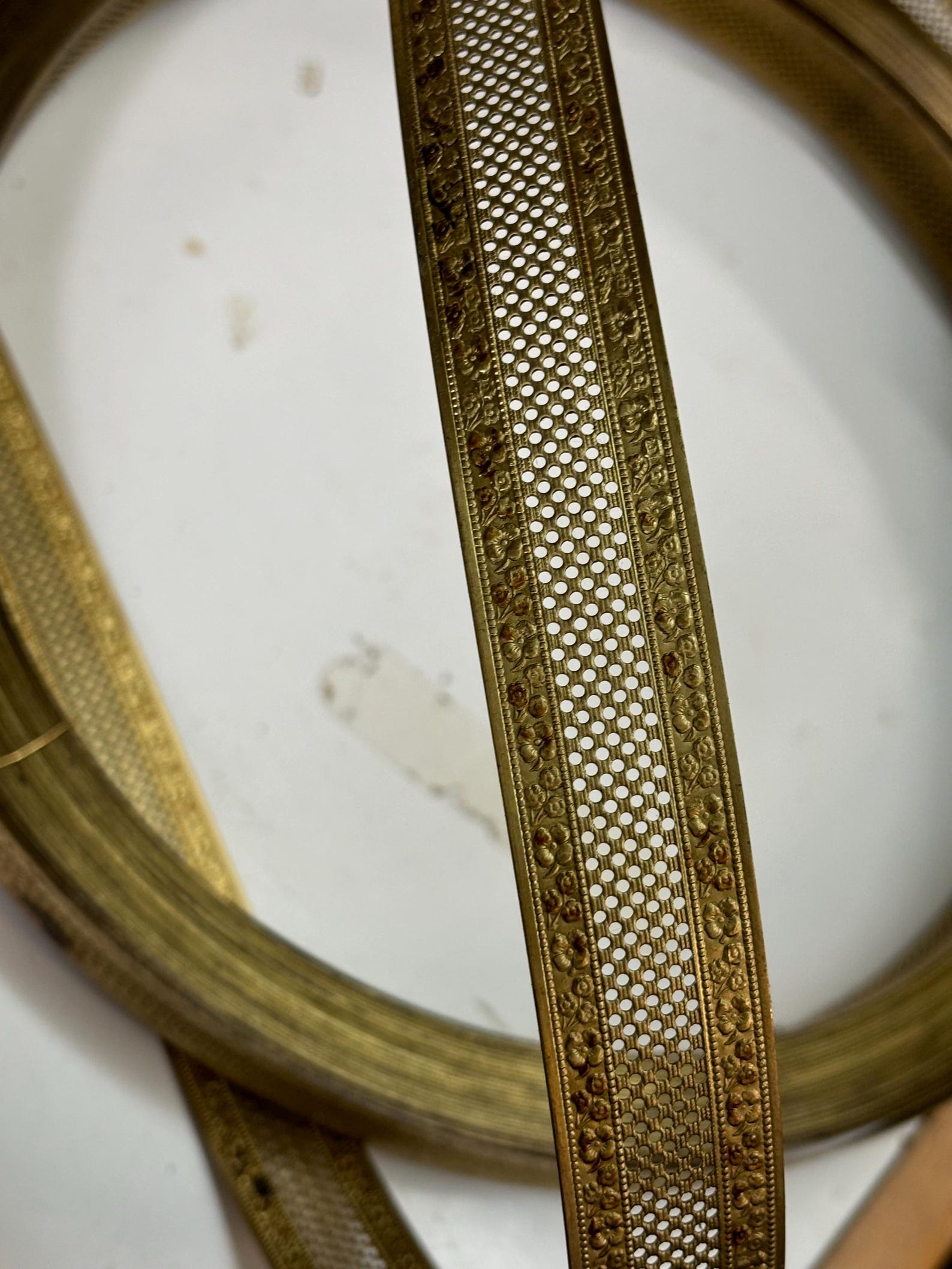 FLORAL Detail Filigree Mesh RIBBON Gallery Banding ( Sold by the Foot ...