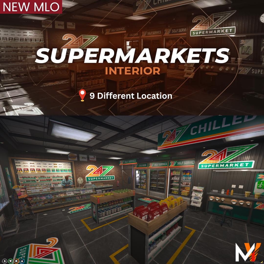 Fivem Supermarket Mlo: 24/7 Store 9 Different Location - Etsy Australia