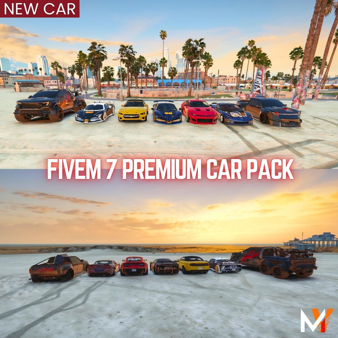 Car Pack Fivem 7 Ontworpen Voor Fivem Etsy Nederland