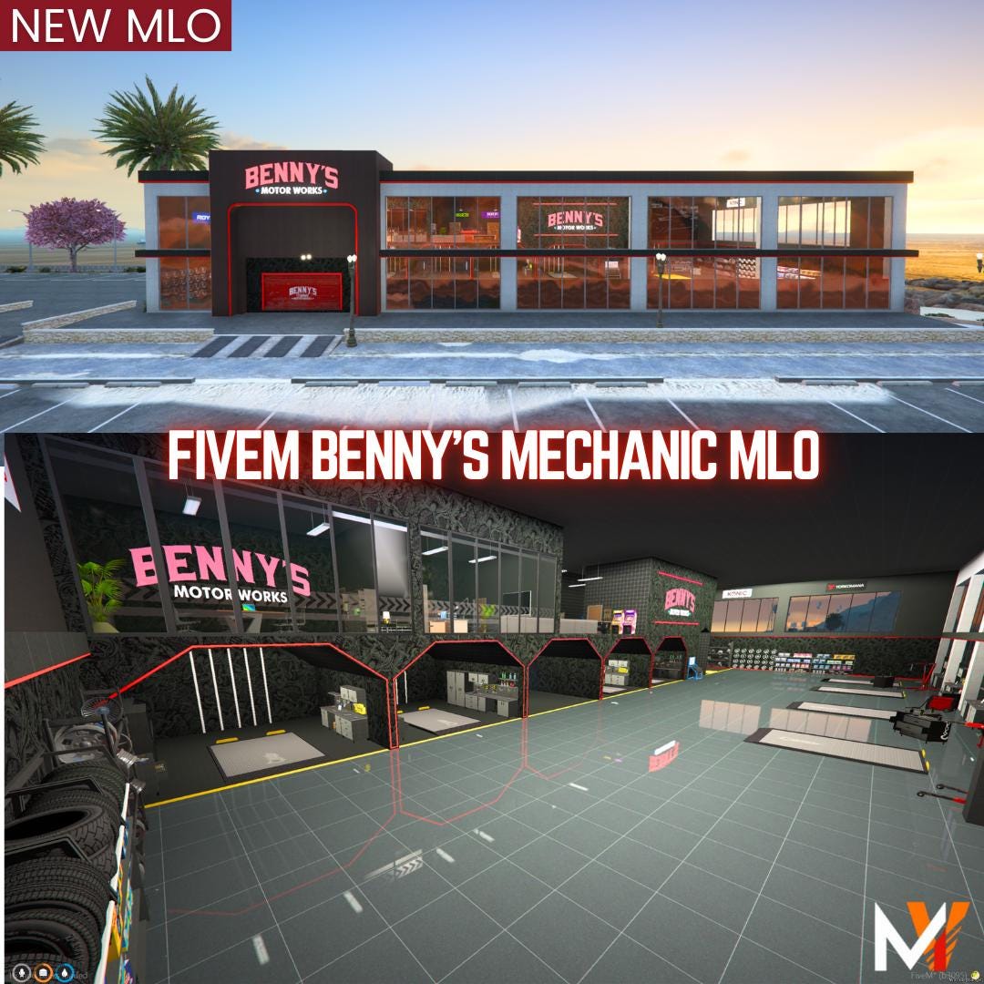 Fivem Benny's Mechanic Mlo: Novo Interior Personalizado - Etsy Portugal