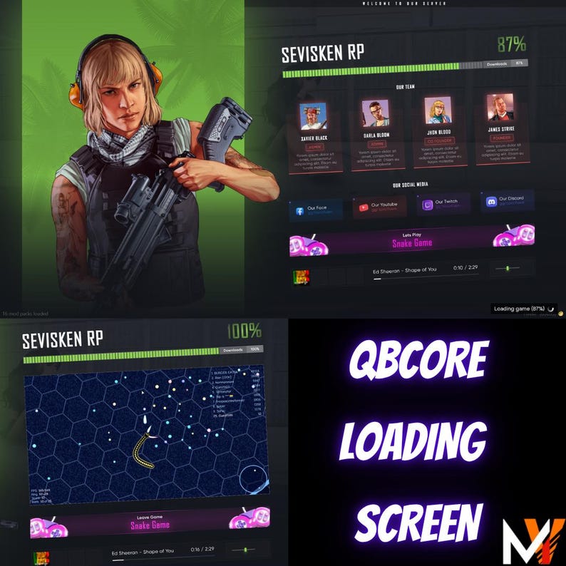 Fivem Qbcore Loading Screen V2: Snake Game - Etsy