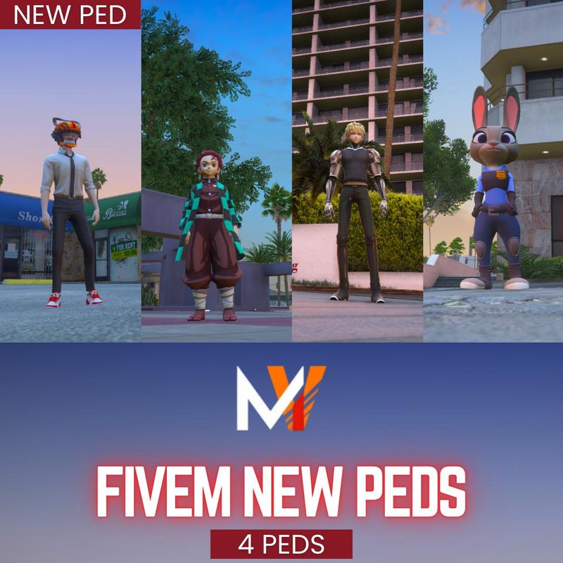 Custom Peds Fivem - Etsy