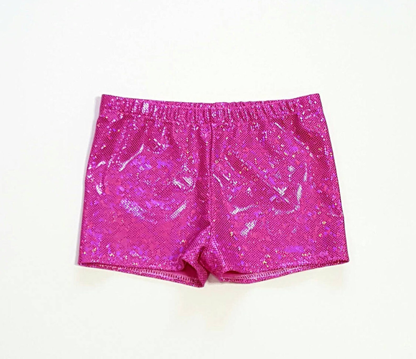 Girls Sparkle Shorts - Cheer Shorts - Girls Gymnastics Shorts - Dance ...