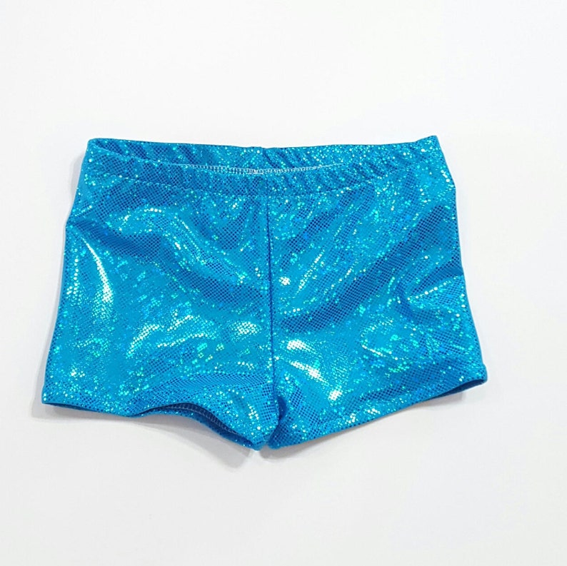 Girls Sparkle Shorts - Cheer Shorts - Girls Gymnastics Shorts - Dance ...