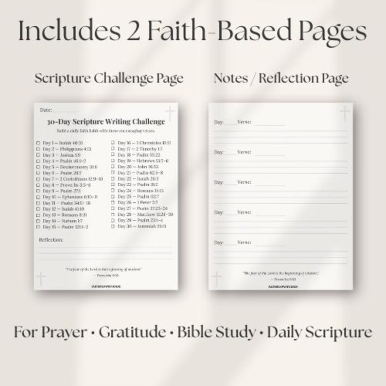 30-day Scripture Writing Challenge | Bible Study Printable | Daily ...