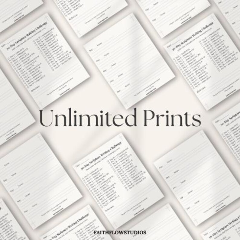 30-day Scripture Writing Challenge | Bible Study Printable | Daily ...