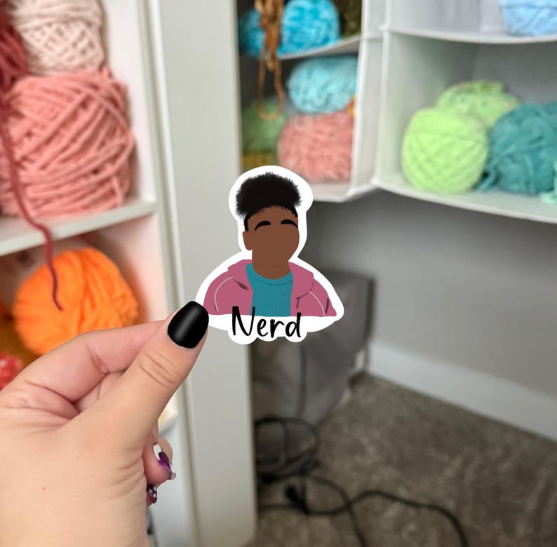Stranger Things Erica Sticker | Erica Nerd Sticker Stranger Things - Etsy
